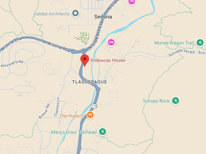 hideaway house 10 map
