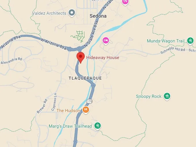 hideaway house 10 map