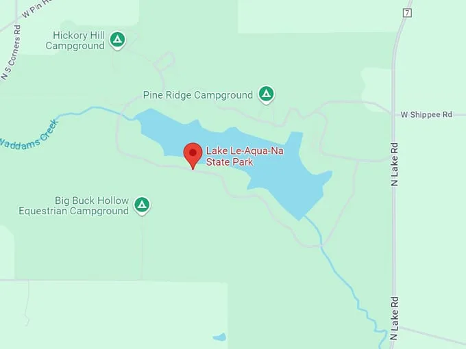 lake le aqua na state park 10 map
