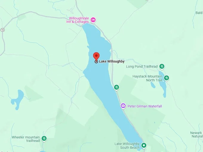 lake willoughby 10 map