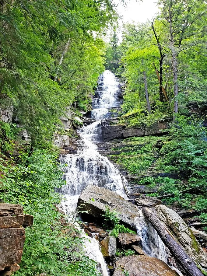 lye brook falls trail 1