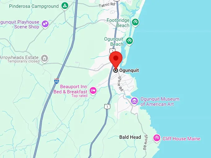 ogunquit, maine 10 map