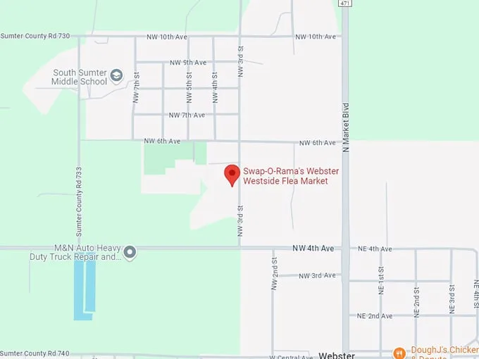 webster westside flea market 10 map