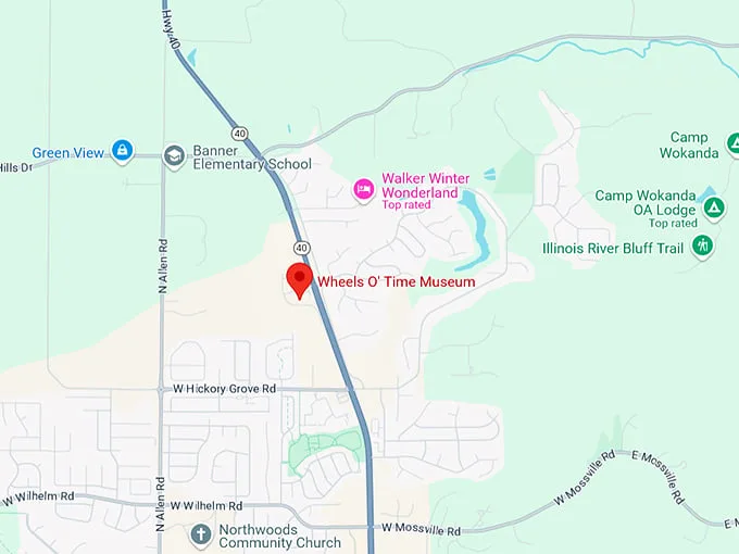 wheels o' time museum 10 map