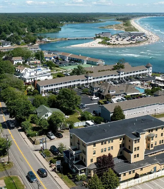 postcard seaside town maine ftr