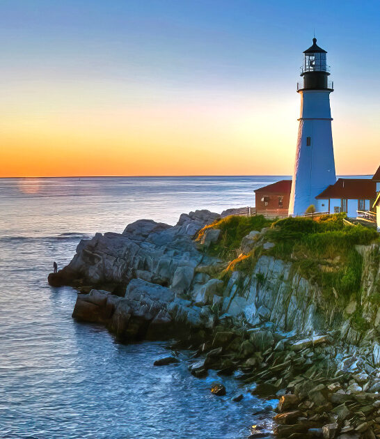 stunning lighthouse maine ftr