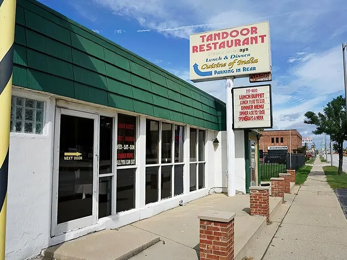 Welcome to Tandoor, where the American Dream meets the Taj Mahal! This unassuming green facade hides a world of spice and everything nice.