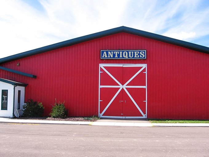 Step right up to the big red barn of bargains! This antique wonderland is like a time machine disguised as a farmhouse. 