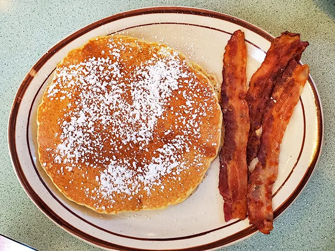 Fluffy, golden, and bigger than your plate – these pancakes are the breakfast of road trip champions!