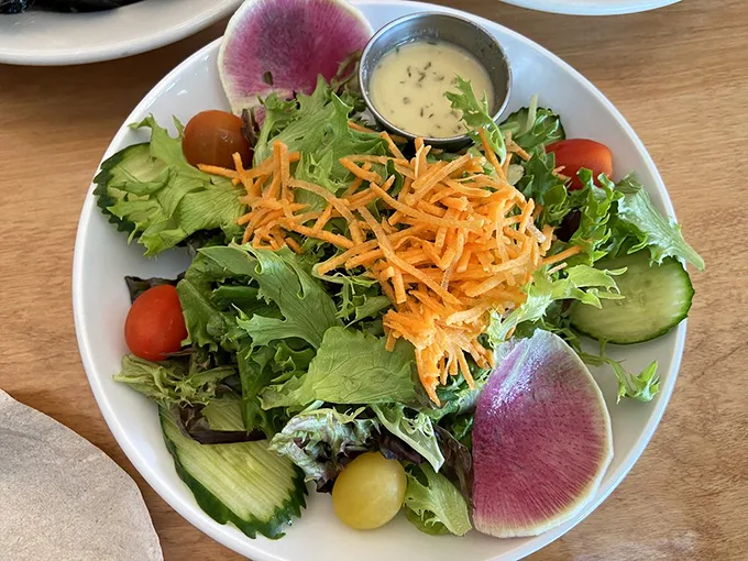 Who said salads can't be exciting? This vibrant plate is like a garden party, and your taste buds are the guests of honor!