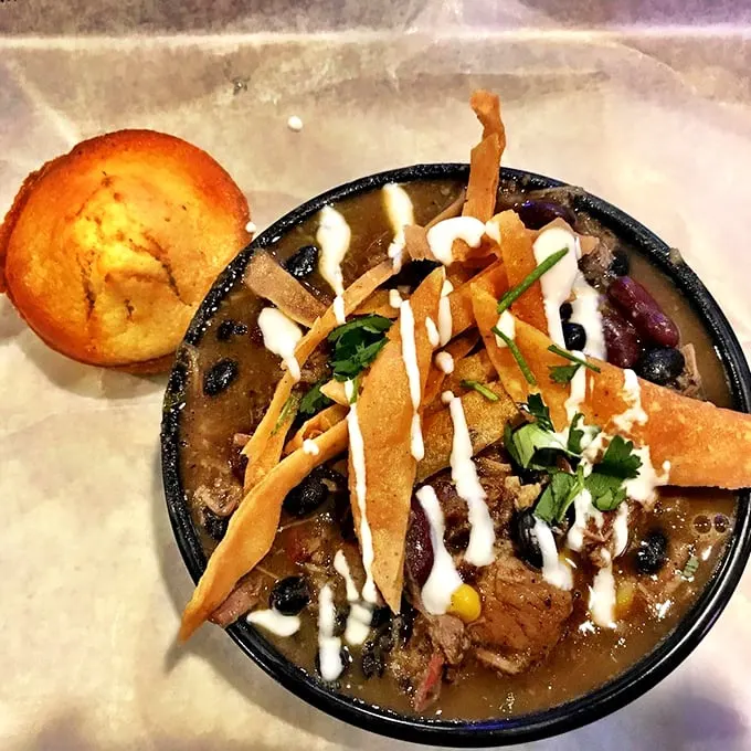 A hug in a bowl! This brisket chili is the ultimate comfort food, warming you from the inside out with meaty, spicy goodness.