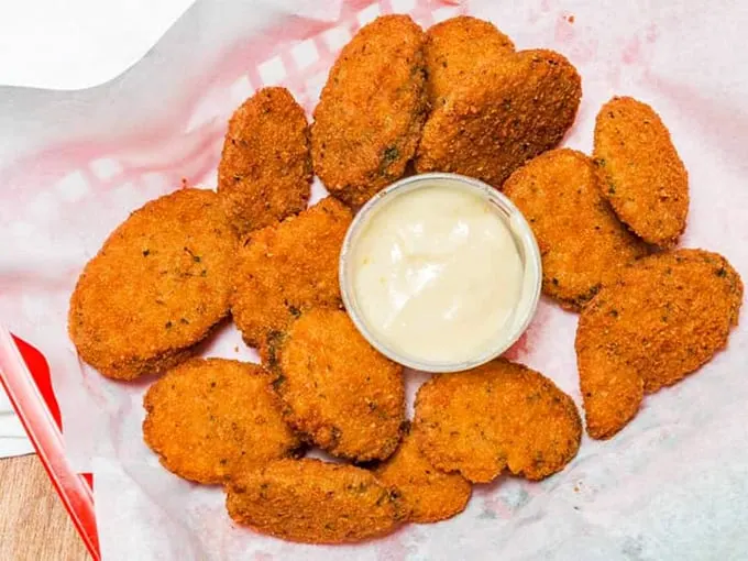 Nuggets of joy! These crispy bites are like edible gold, perfect for dipping, dunking, or just popping in your mouth.
