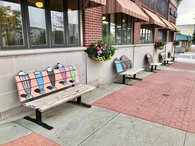 Take a seat, savor your cone, and let the world stroll by—life's simple pleasures, served daily.
