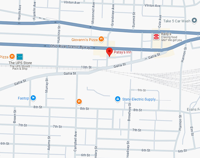 16. patsy's inn map