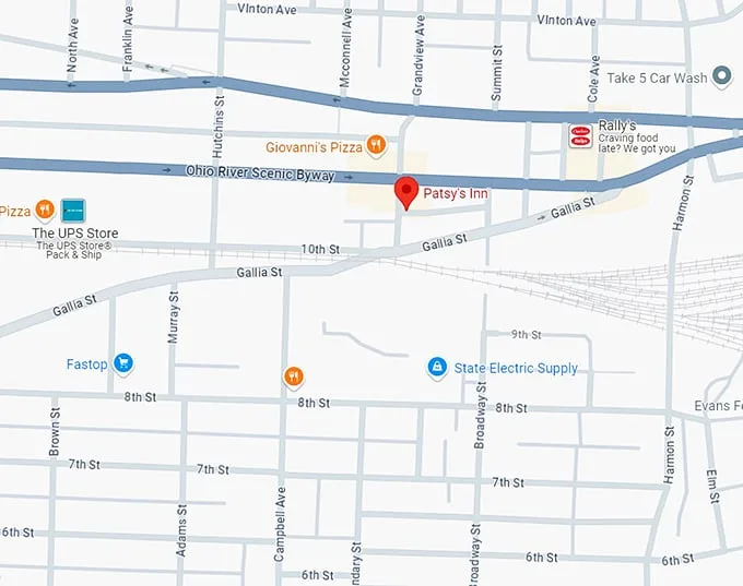 16. patsy's inn map