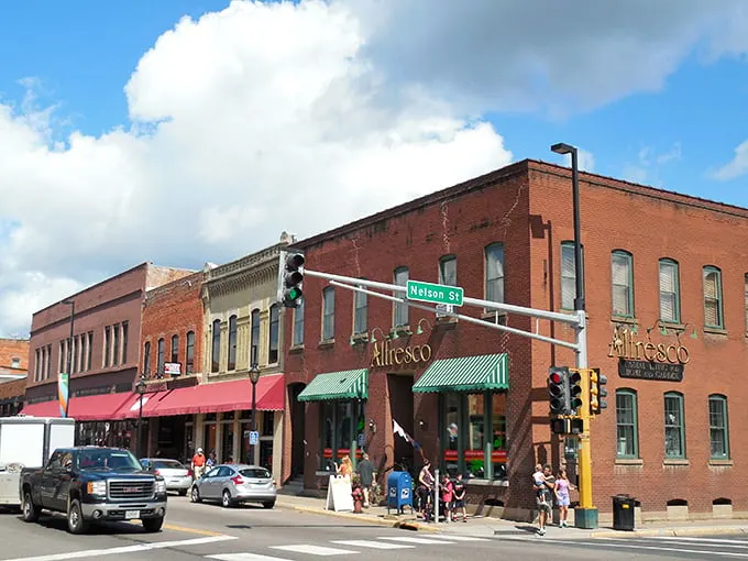 Brick-clad charm on every corner! Stillwater's Main Street is like a time machine with better coffee and Wi-Fi.