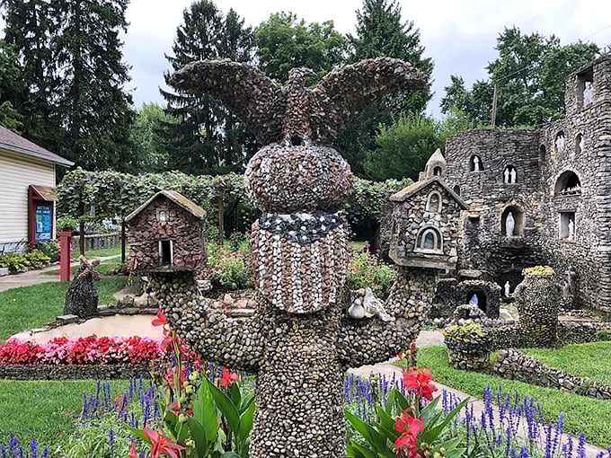 Who needs Legos when you've got limestone? This whimsical wonderland in Springfield is what happens when a rock collector goes off the deep end – in the best way possible. From tiny temples to petite palaces, it's a testament to one man's stony determination to turn pebbles into a panorama of possibility.
