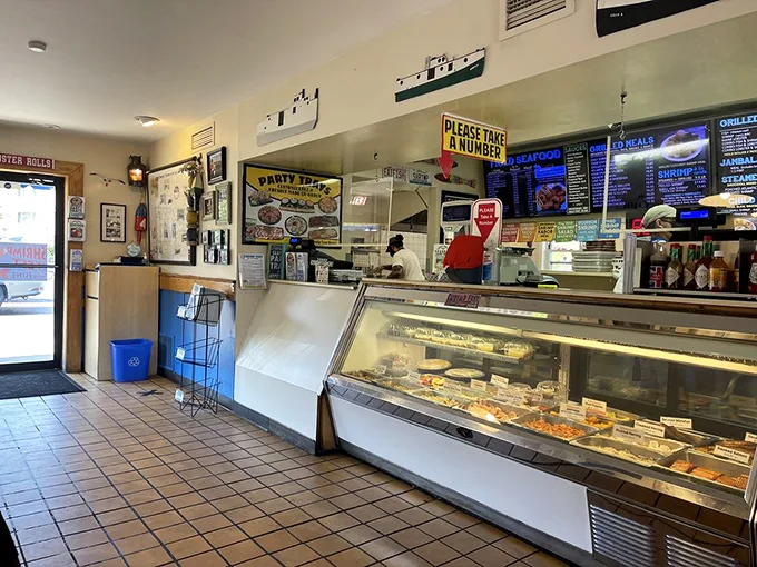 Welcome to seafood heaven! This counter is where dreams of the perfect catch come true. No fishing license required.
