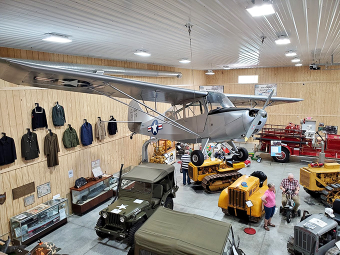 Look up—it's a bird, it's a plane, it's... actually a plane! This suspended piece of aviation history will make your imagination soar.