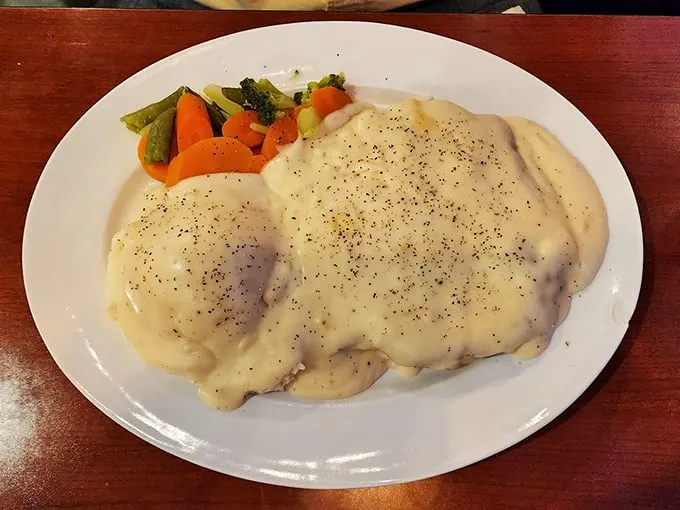 Crispy, golden, and smothered in gravy – this country fried steak is comfort food at its finest.