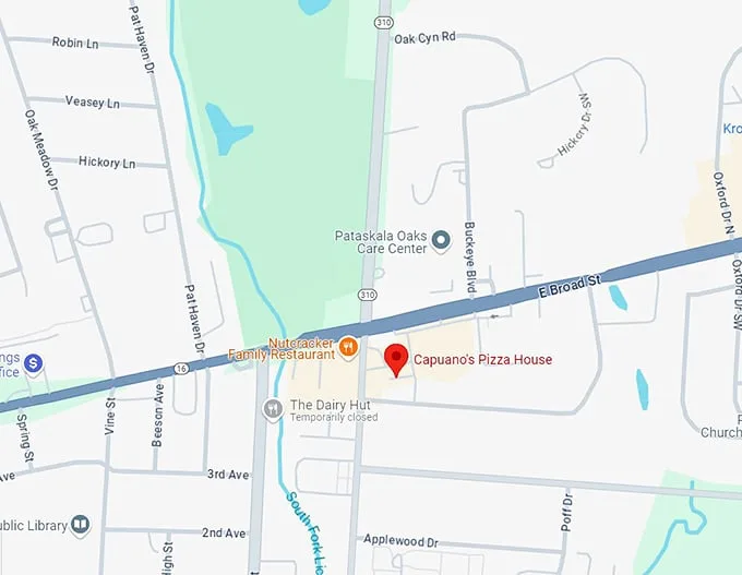 capuano's pizza house 10 map