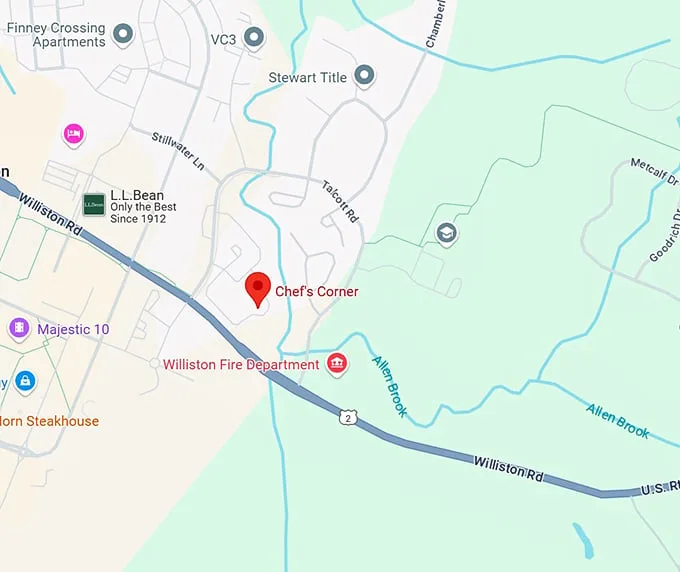 chef's corner map