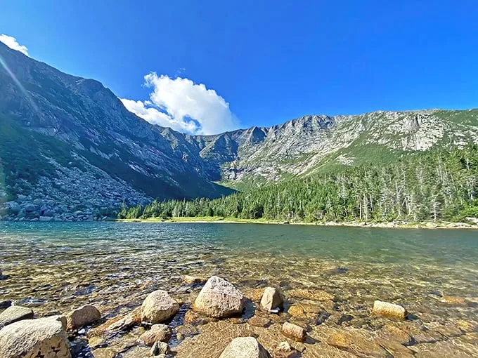 chimney pond in baxter state park 1