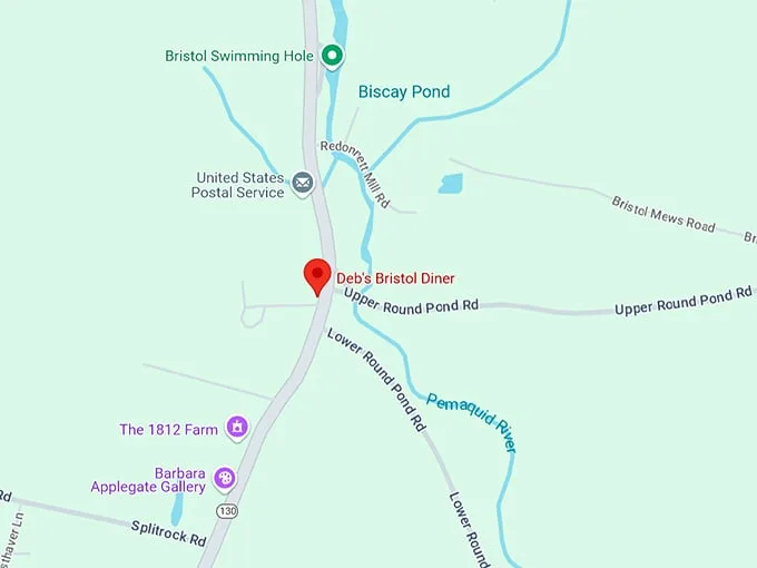 deb’s bristol diner 10 map