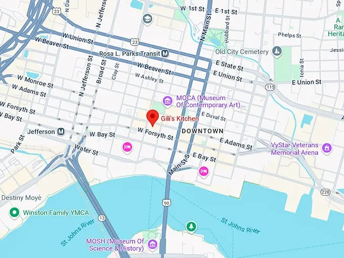gili's kitchen 10 map