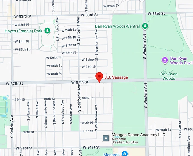j.j. sausage map