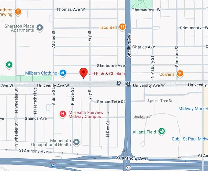 jj fish and chicken 10 map