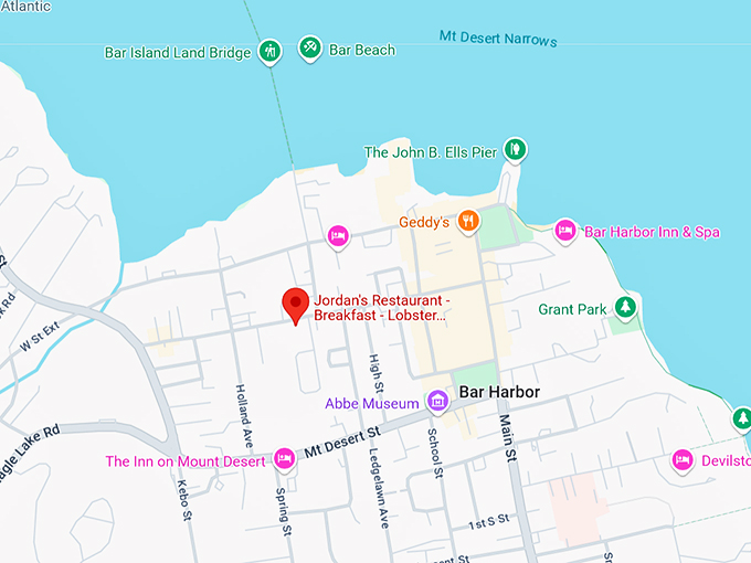 jordan's restaurant breakfast lobster rolls burgers pancakes sandwiches 10 map