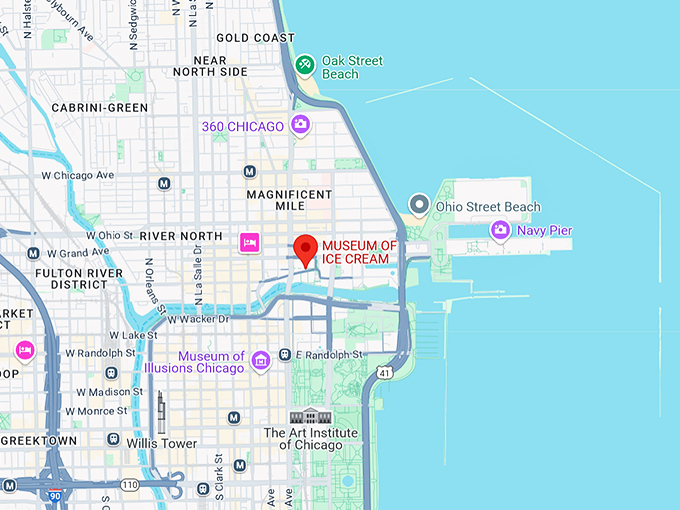 museum of ice cream 10 map