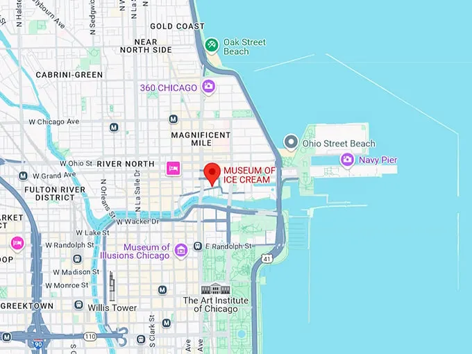 museum of ice cream 10 map