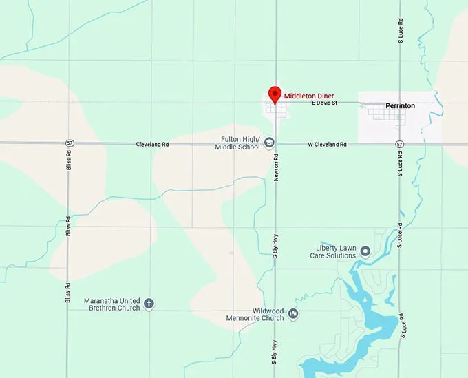 middleton diner map