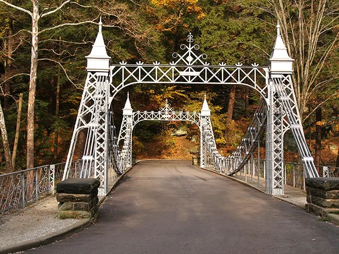mill creek park suspension bridge 1