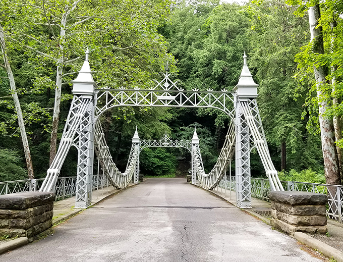 mill creek park suspension bridge 4