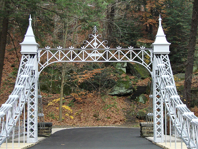 mill creek park suspension bridge 6