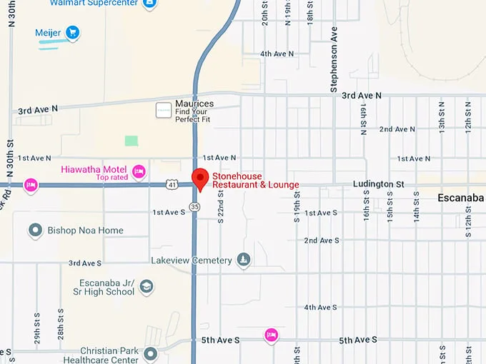 stonehouse restaurant & lounge 10 map