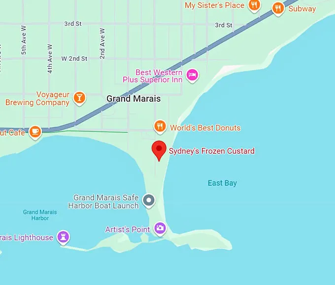 sydney’s frozen custard 10 map