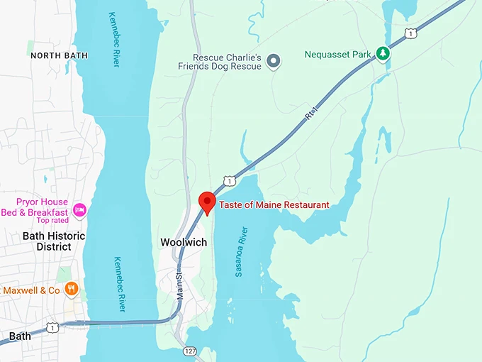 taste of maine restaurant 10 map