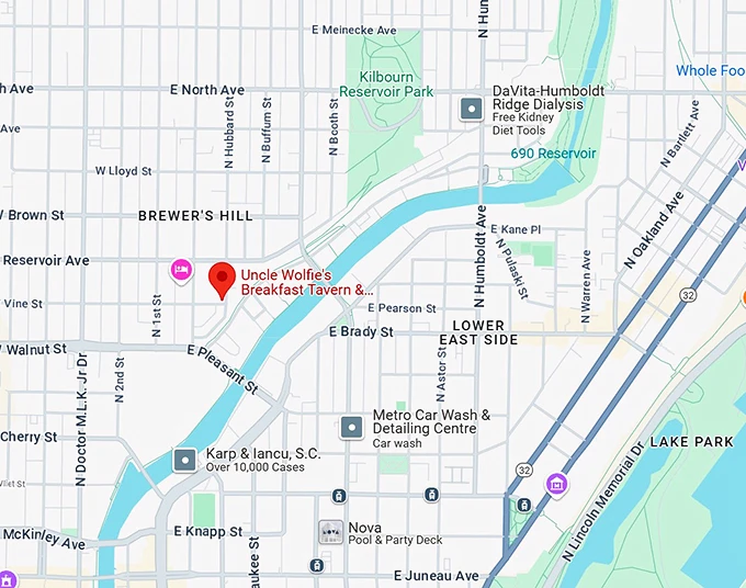 uncle wolfie’s breakfast tavern 10 map