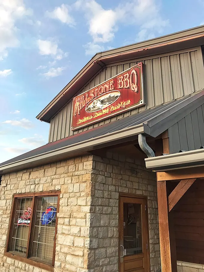 Welcome to BBQ paradise! Millstone's rustic charm beckons like a siren song to hungry travelers. You can almost smell the smoke from here.