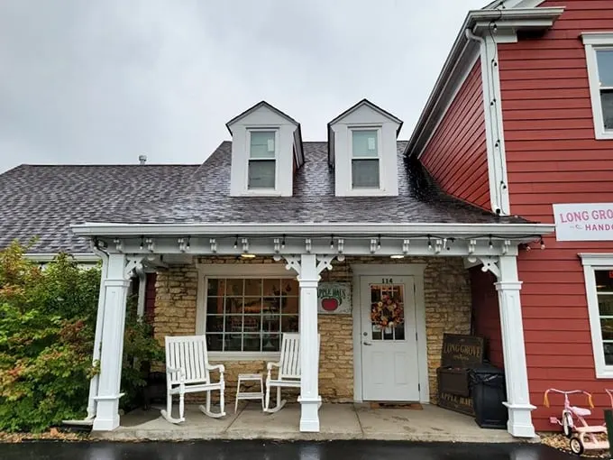Welcome to apple paradise! The Long Grove Apple Haus beckons with its charming facade, promising sweet delights within.