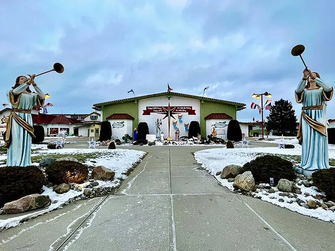 Santa's home? Nope, just Bronner's CHRISTmas Wonderland! This festive fortress could make even the Grinch's heart grow three sizes.