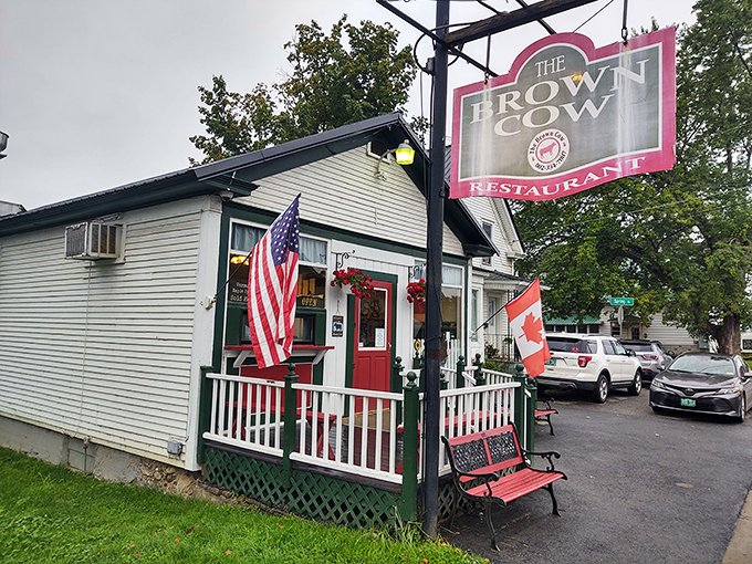 Welcome to The Brown Cow, where the American dream comes with a side of maple syrup and a dash of Canadian hospitality!
