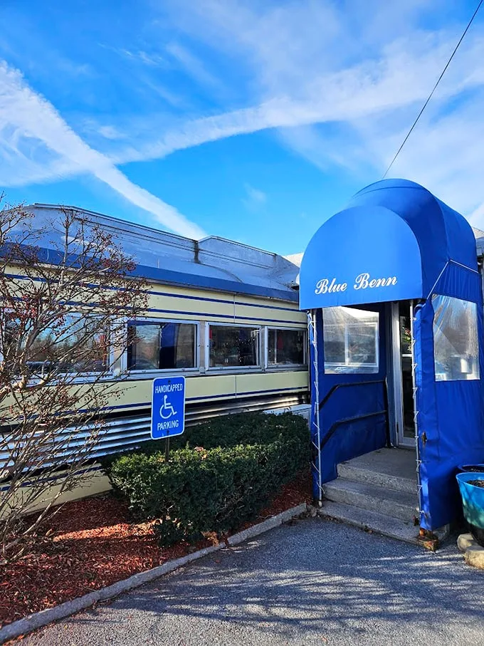Step right up to the Blue Benn, where the awning's as blue as the Vermont sky and the promise of comfort food is as inviting as a warm hug!