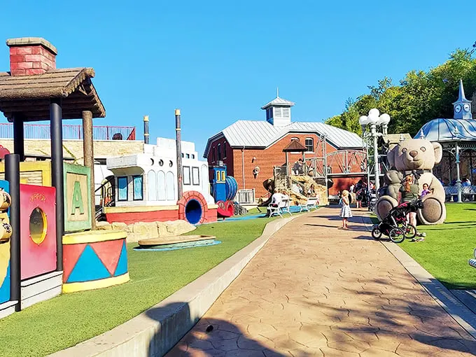 Welcome to Teddy Bear Park, where childhood dreams come to life! This whimsical wonderland is like Disneyland meets your favorite stuffed animal – pure magic for kids and kids-at-heart alike.