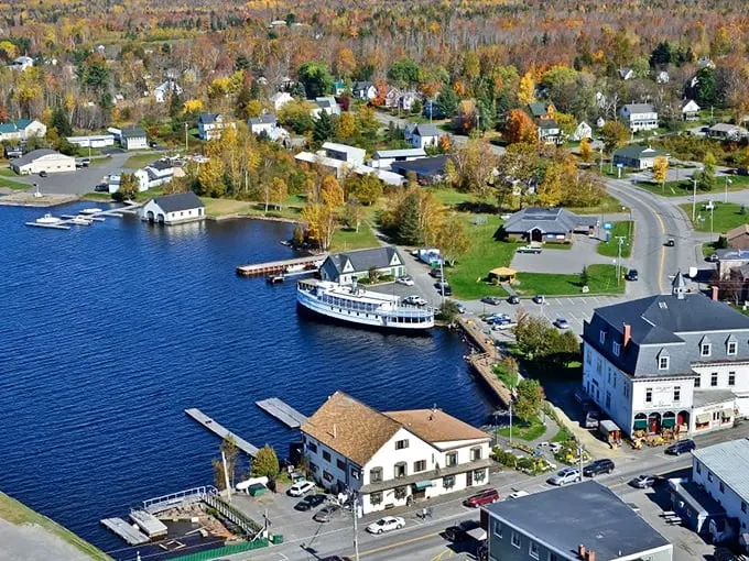 Nestled along Moosehead Lake's shore, Greenville's waterfront looks like a Norman Rockwell painting come to life, complete with classic boats and charming architecture.