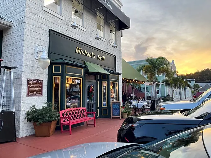 Welcome to flavor paradise! Michael's Grill stands proudly against the Florida sunset, inviting you to embark on a culinary adventure that'll make your taste buds do the cha-cha. Photo credit: Emily S.